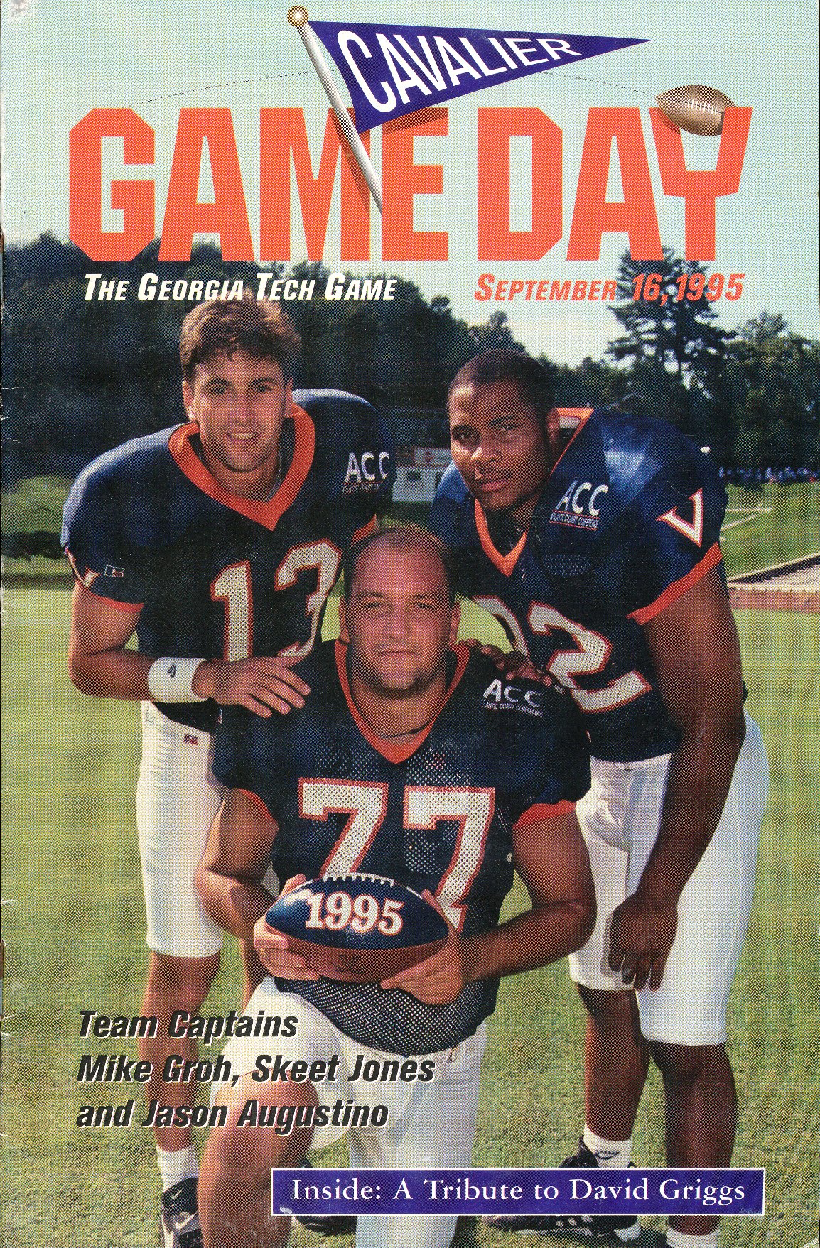 Virginia Cavaliers Football - Game Day Programs, 1990-1999
