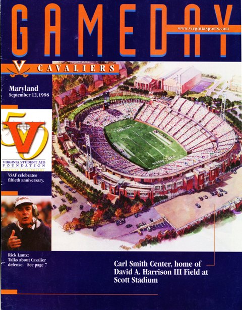 Virginia Cavaliers Football - Game Day Programs, 1990-1999